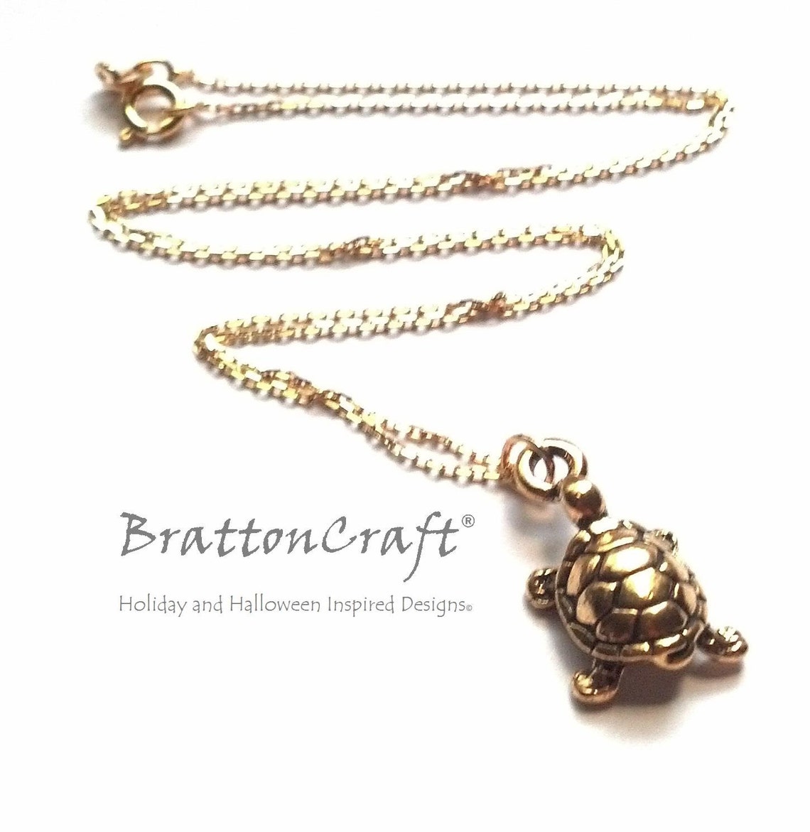 Gold Turtle Necklace Land Turtle Necklace Turtle Jewelry - Etsy