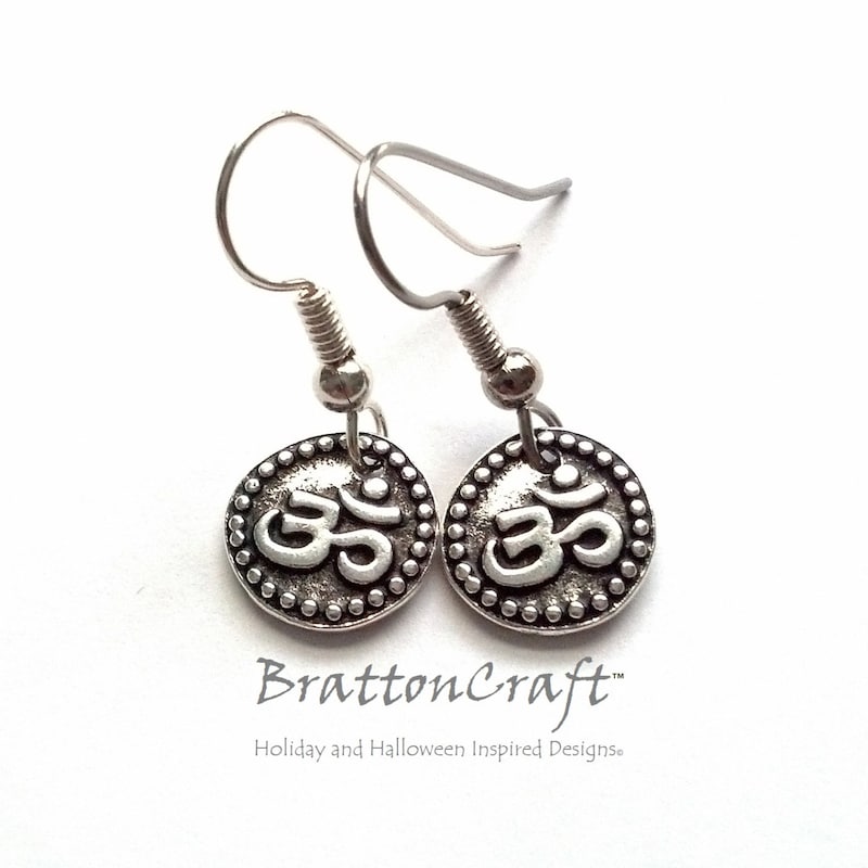 Om Earrings - Etsy