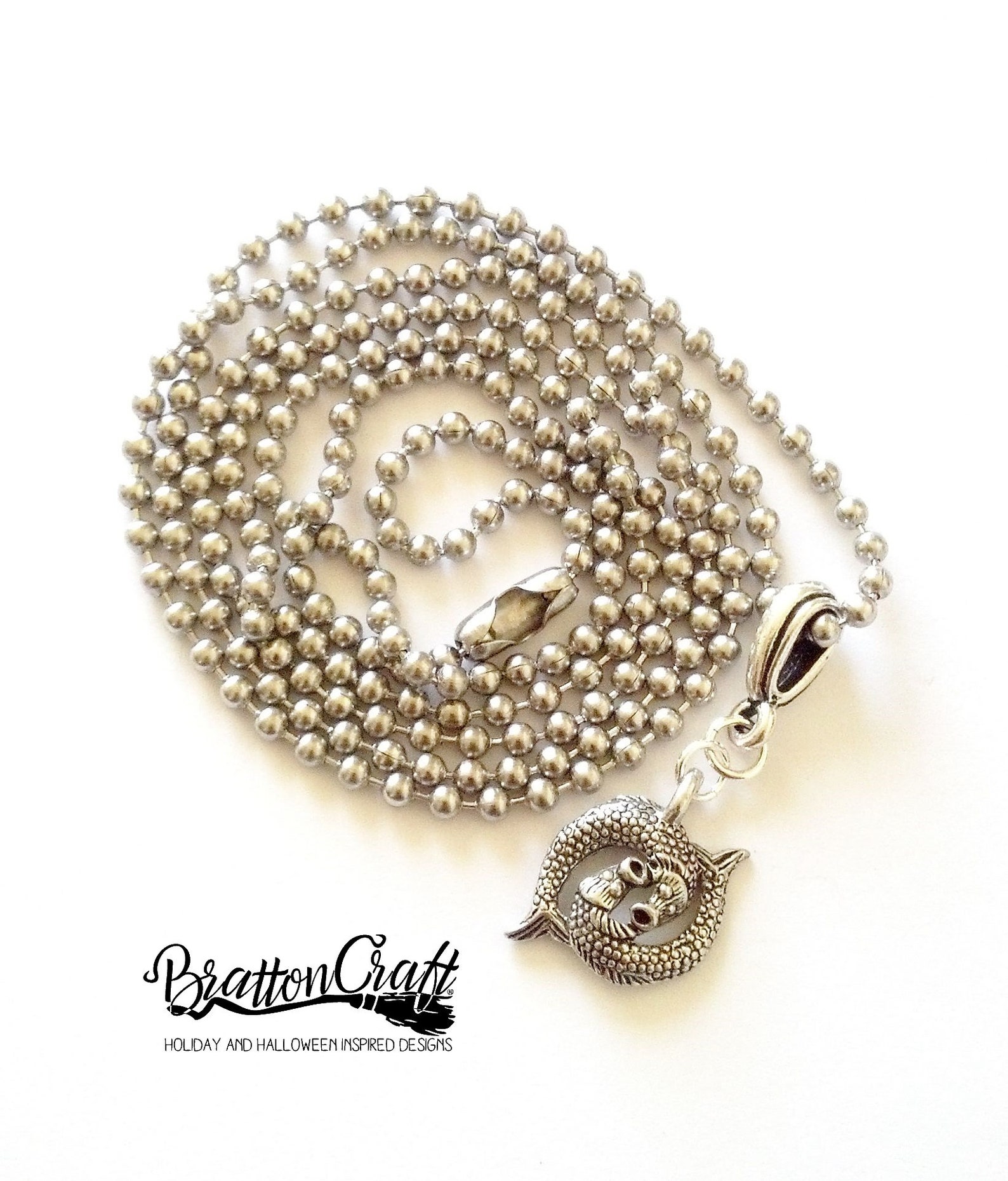 Silver Pisces Necklace Pisces Necklace Two Fish Necklace - Etsy