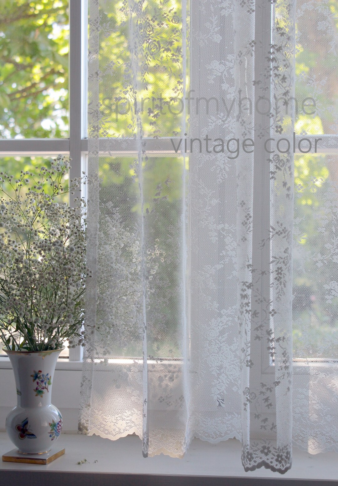 Bonnie Charming Rose Patterned Embroidered French Net Tulle Lace ...