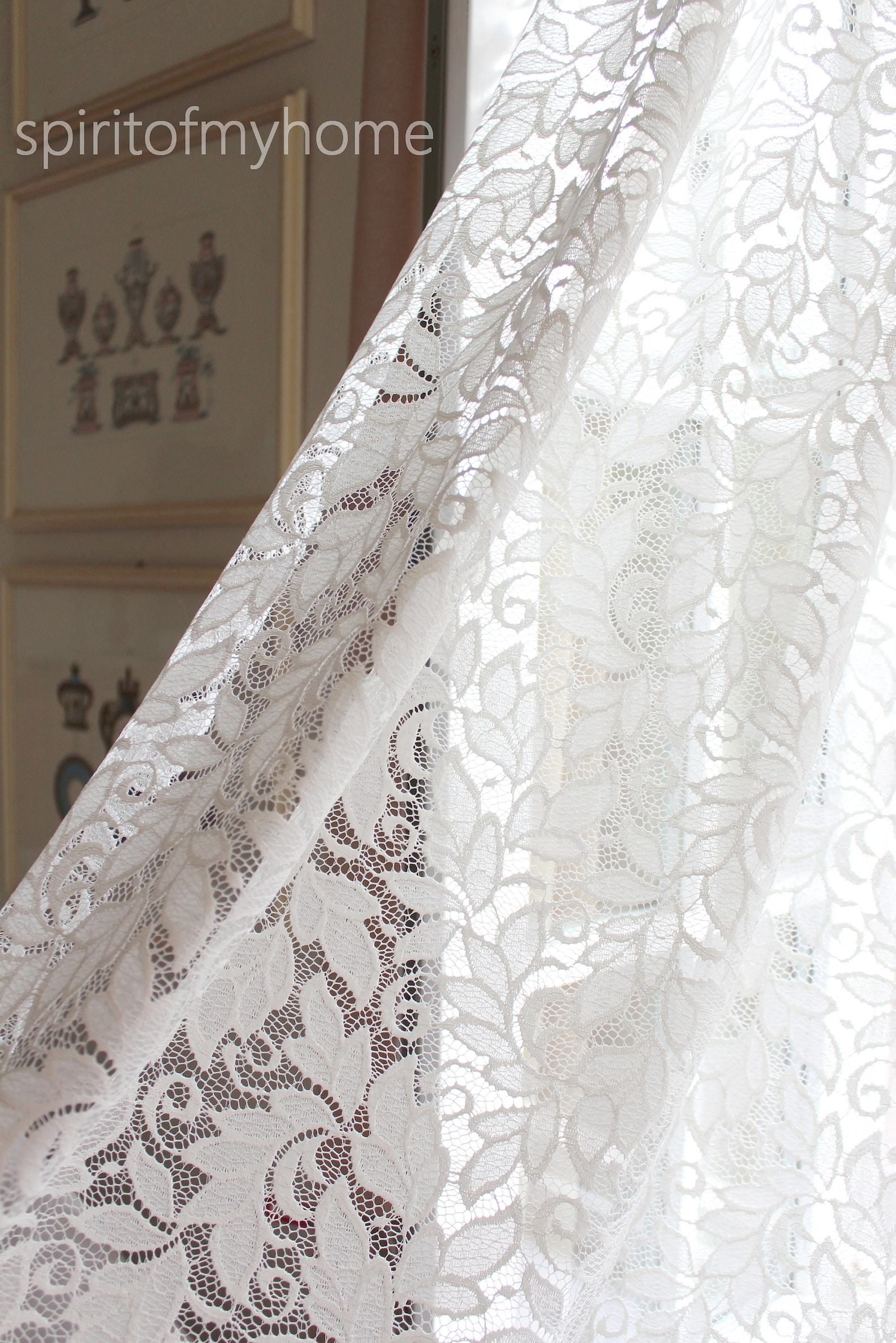 YVETTE' French Embroidered Sheers Net Lace Curtain - Etsy