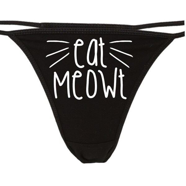 Naughty Kitty Panties Etsy