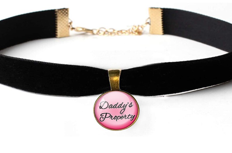 Cute Daddys Property Pink Owned By Sexy Choker Necklace For Etsy