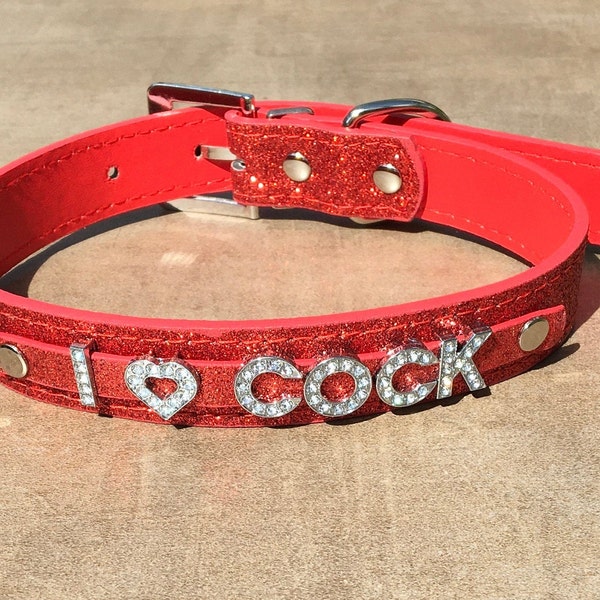 I Love Cock Choker Etsy