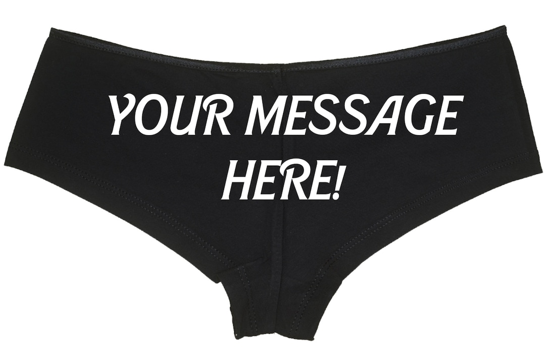 PERSONALIZED PANTIES Your MESSAGE Custom Underwear - Etsy