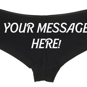 PERSONALIZED PANTIES Your MESSAGE Custom Underwear Personalize Them ...