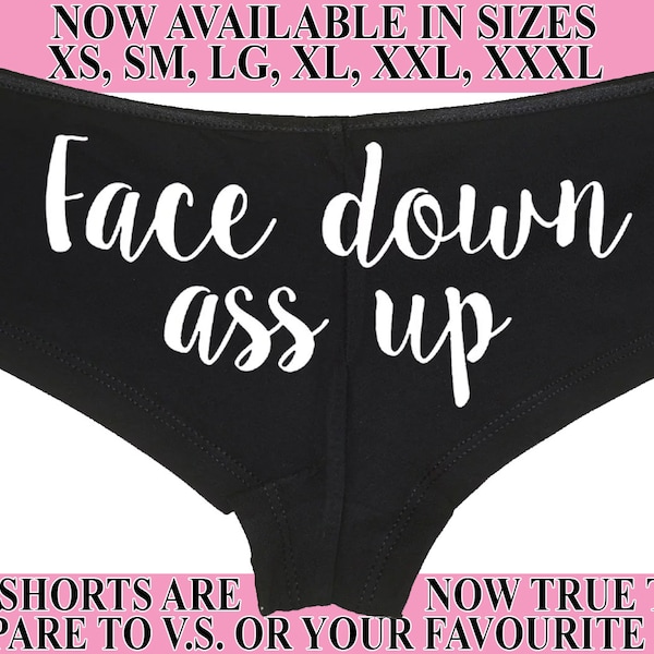 Face Down Ass Up Panties Etsy Uk