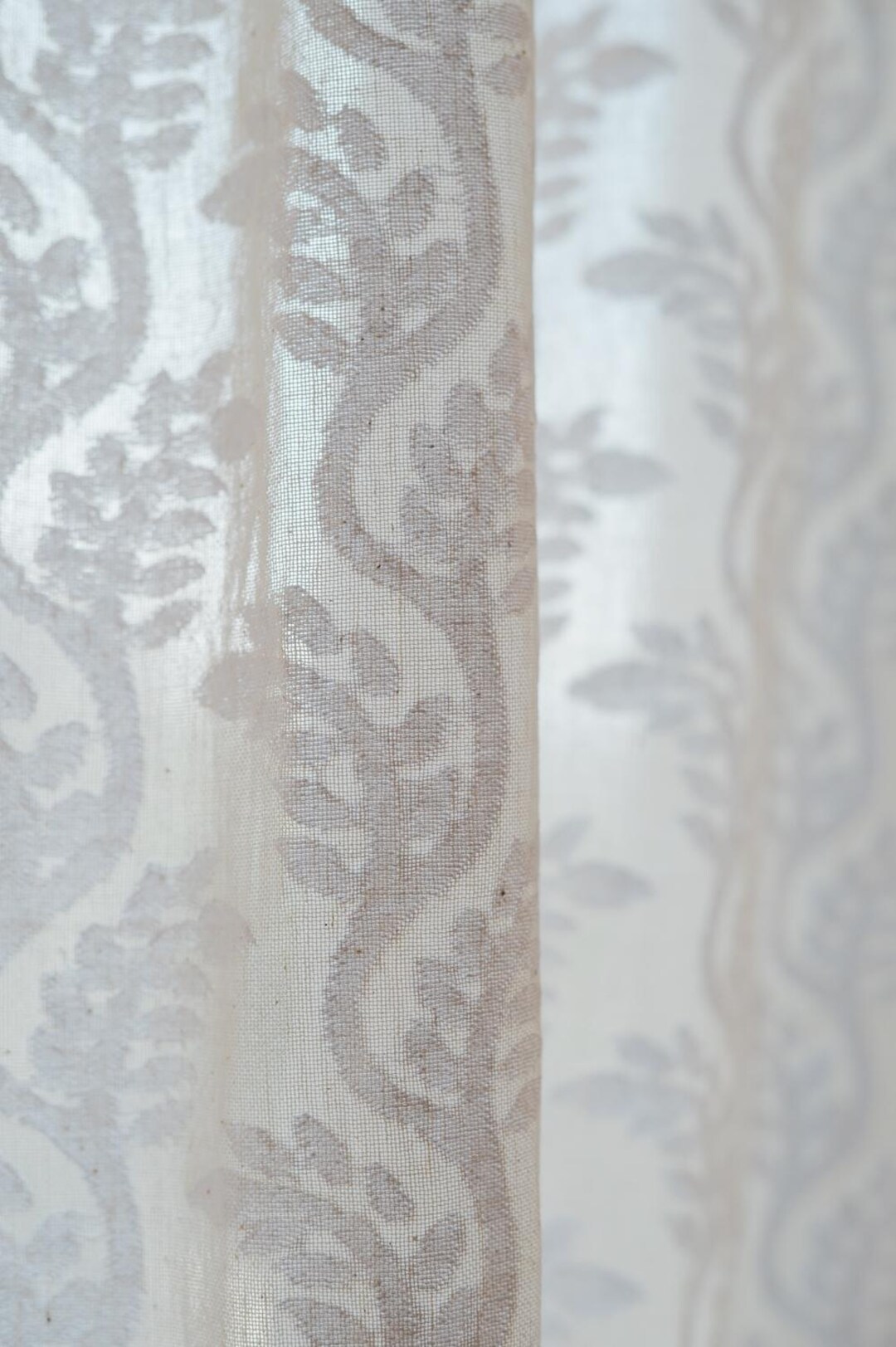 Thick Woven "dagan" Curtain in a Natural Off-white Shade - Etsy