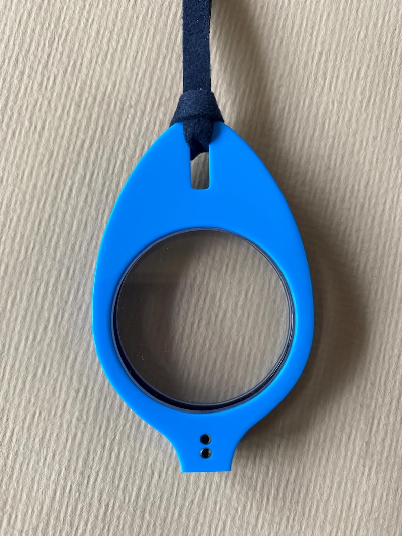 Turquoise Blue Magnifying Glasses Readers on Necklace, Magnifier ...