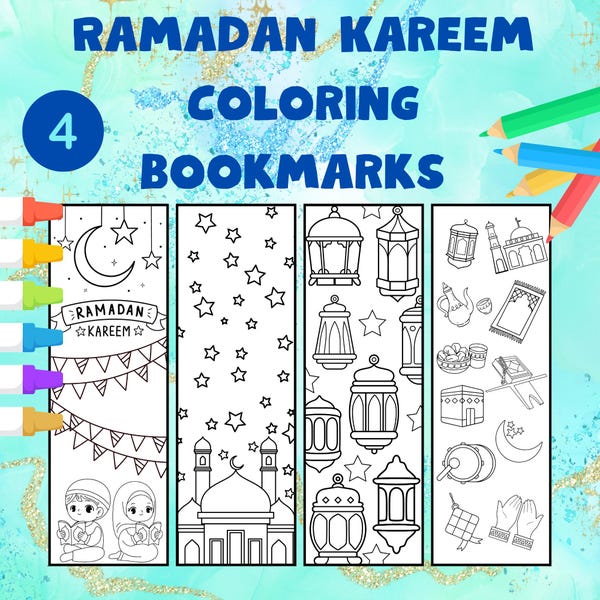 Ramadan Bookmarks - Etsy