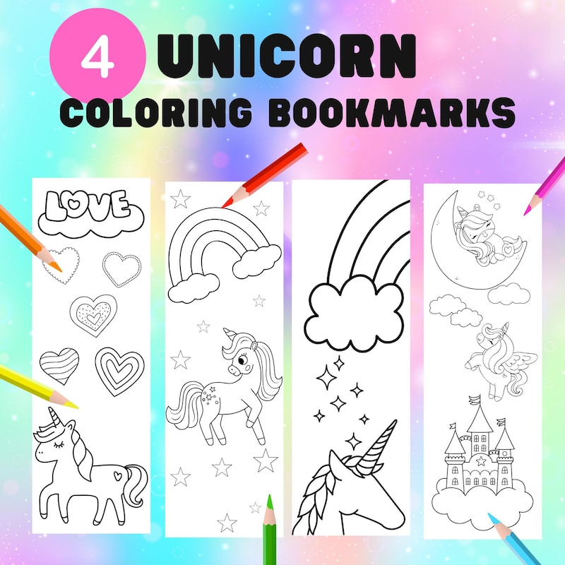 Unicorn Bookmark - Etsy