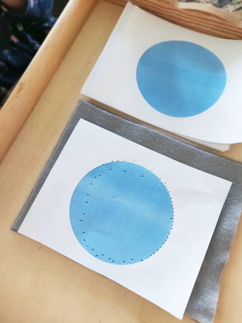 Instant Download Montessori Geometric Shapes, Eye Coordination Push Pin ...