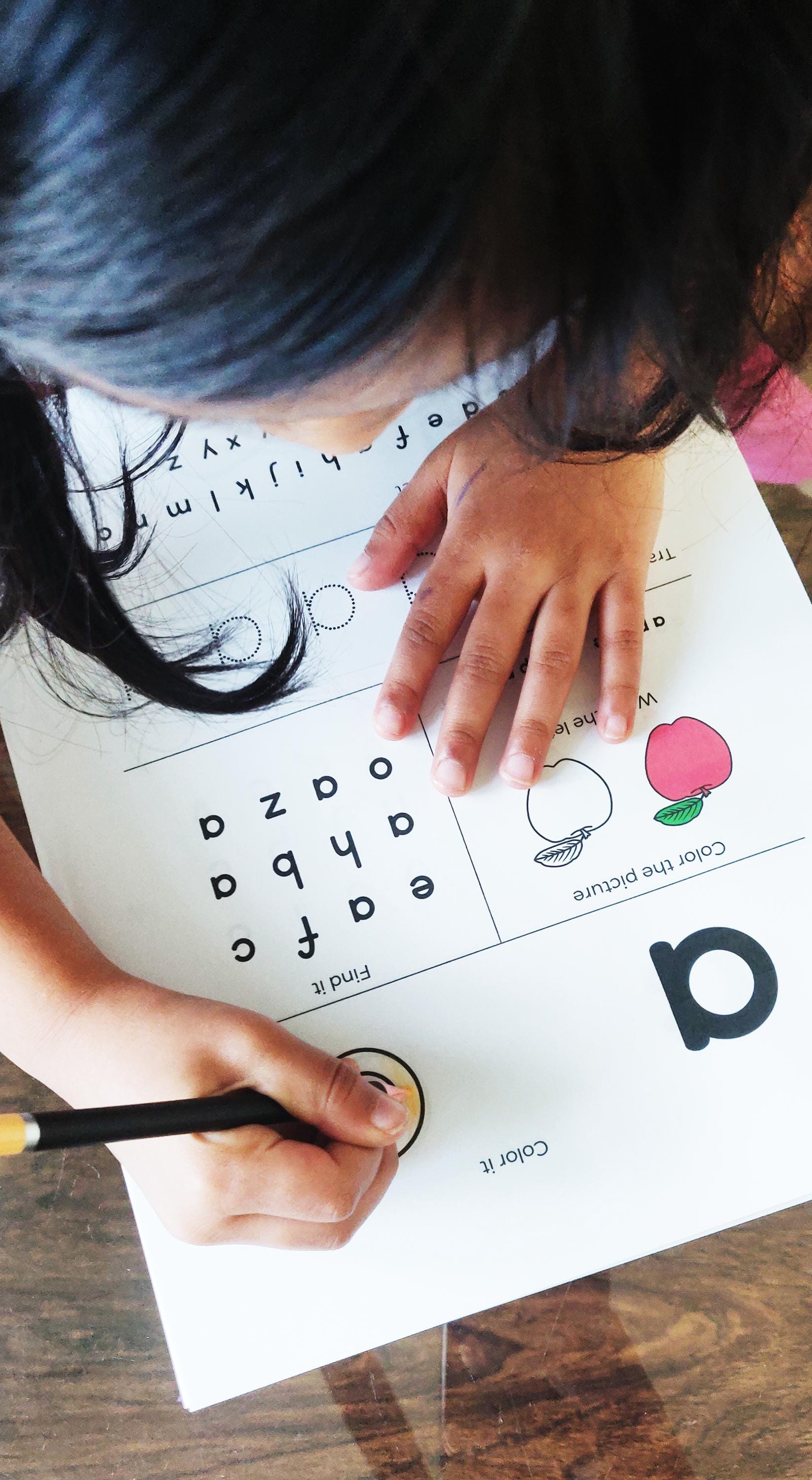 Daily Alphabet Activity Sheets for Early Learners Homeschool, Preschool ...