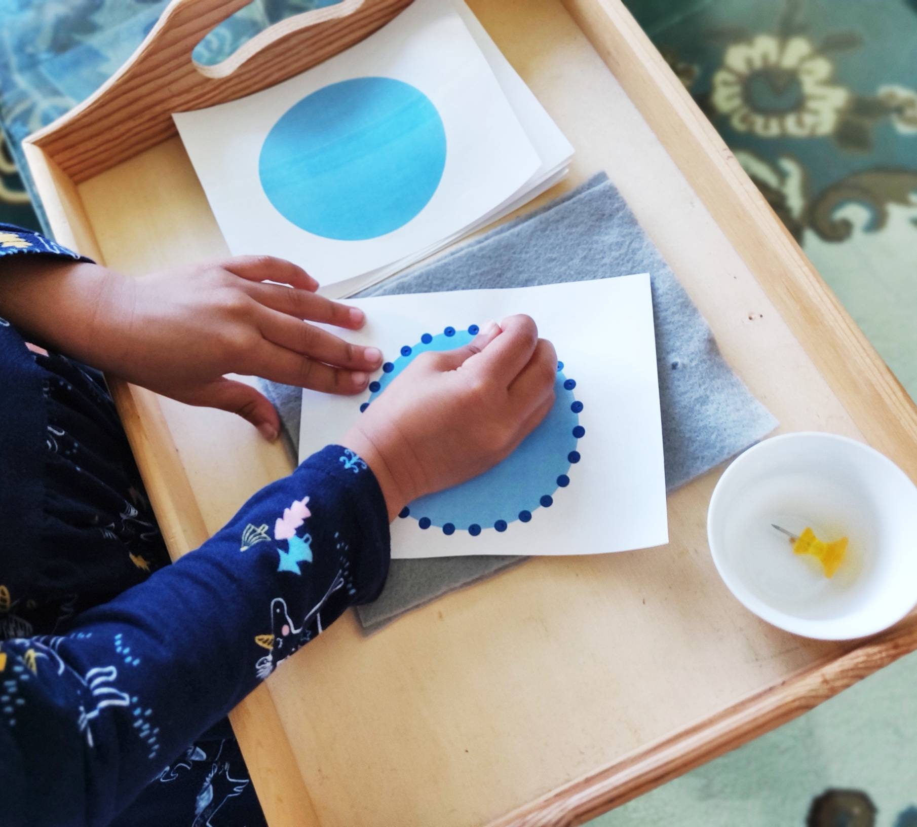 Instant Download Montessori Geometric Shapes, Eye Coordination Push Pin ...