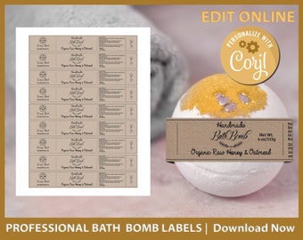 Bath Bomb Labels | Etsy