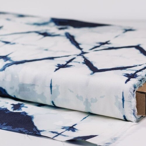 Indigo Fabric Navy Fabric by the Yard Navy Indigo Cotton - Etsy