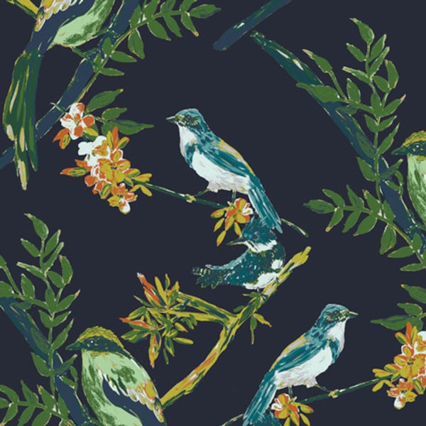 Bird Fabric - Etsy