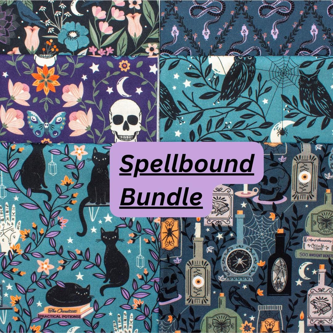 Spellbound Halloween Bundle Dashwood Studios Fat Quarter Halloween ...