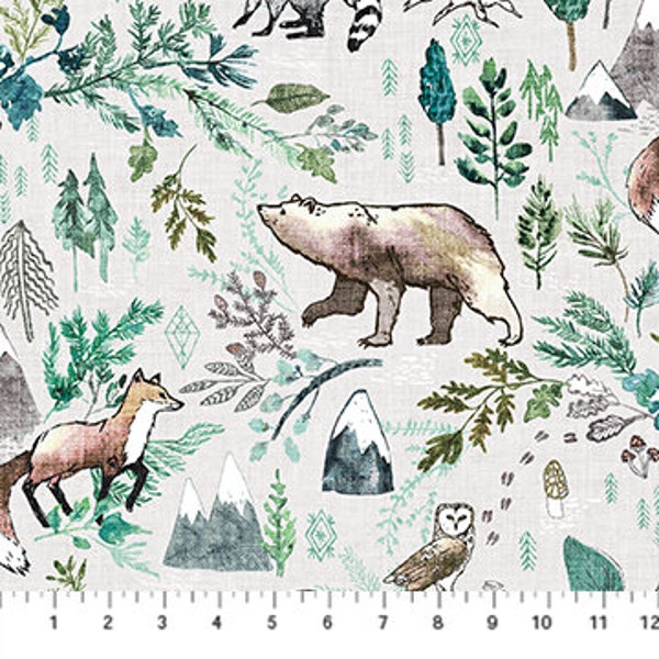 Forest Animal Fabric - Etsy