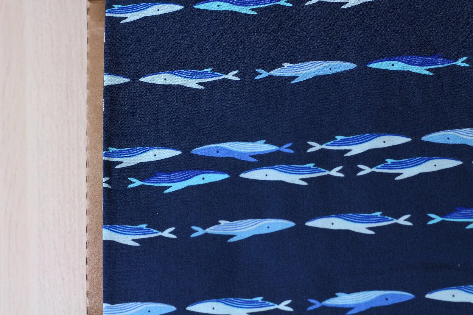 Oceania Nightlight Fabric Fabric by the Yard Whales Sharks | Etsy