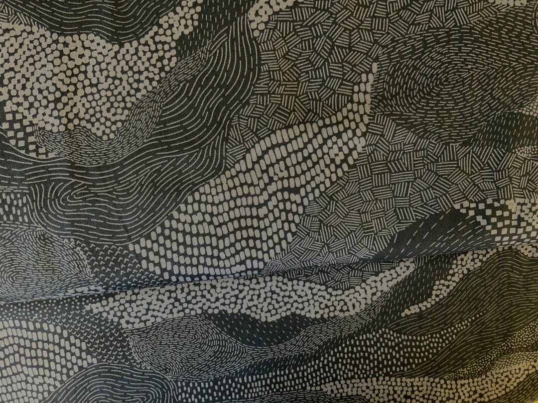 Elements Gray 92007-97 Gray Basics Landscape Figo Fabric Cotton Fabric ...