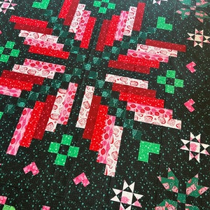 Quilt Kit Merry Kitschmas Winter Magic Quilt Kit Fabric and Pattern for 78'' X 78'' Quilt Top ...