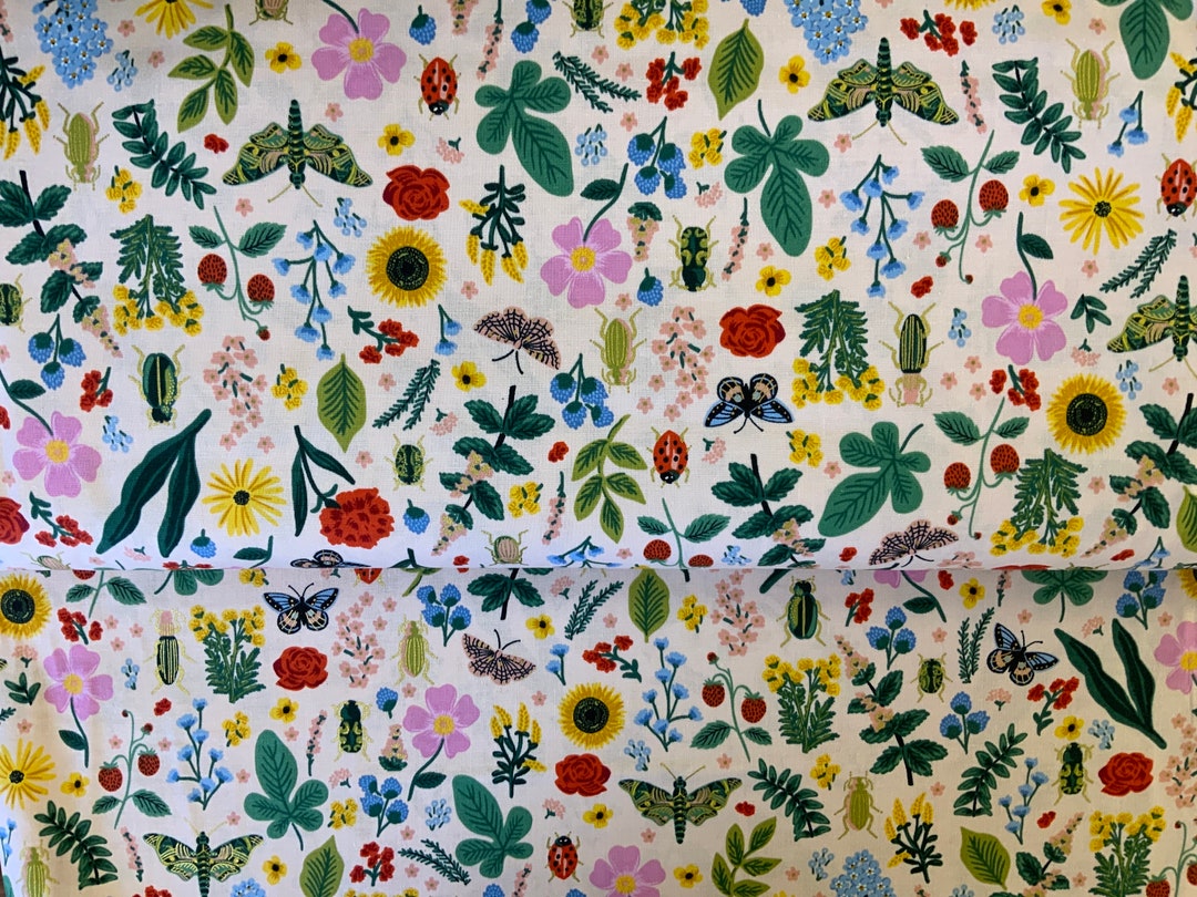 Pink Flowers Curio Rifle Paper Co. RP1106-BL2M - Etsy