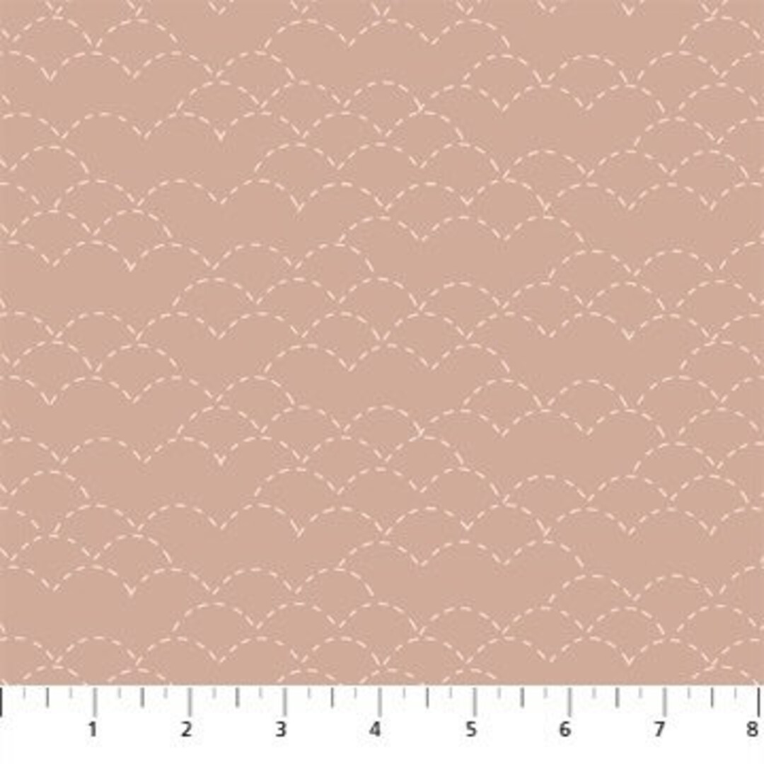 Hand genäht 90398-14 Stiche Ton ausgebogten rose Baumwollstoff genäht ...