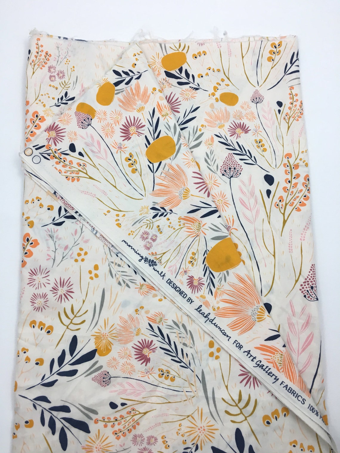 Wispy Daybreak Floral Cotton Fabric by the Yard 100% - Etsy