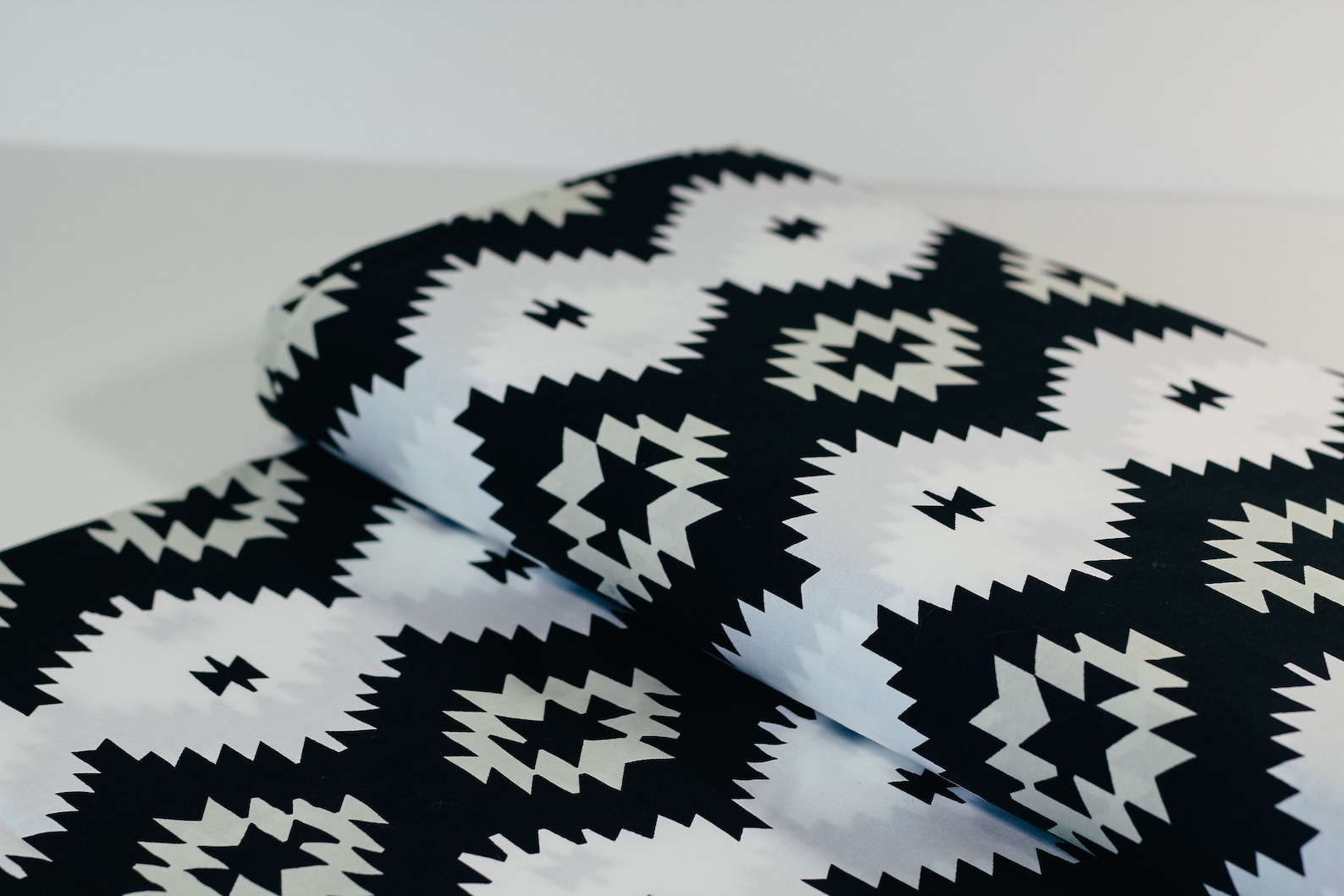 Black and White Aztec Southwestern Fabric by the Yard - Etsy
