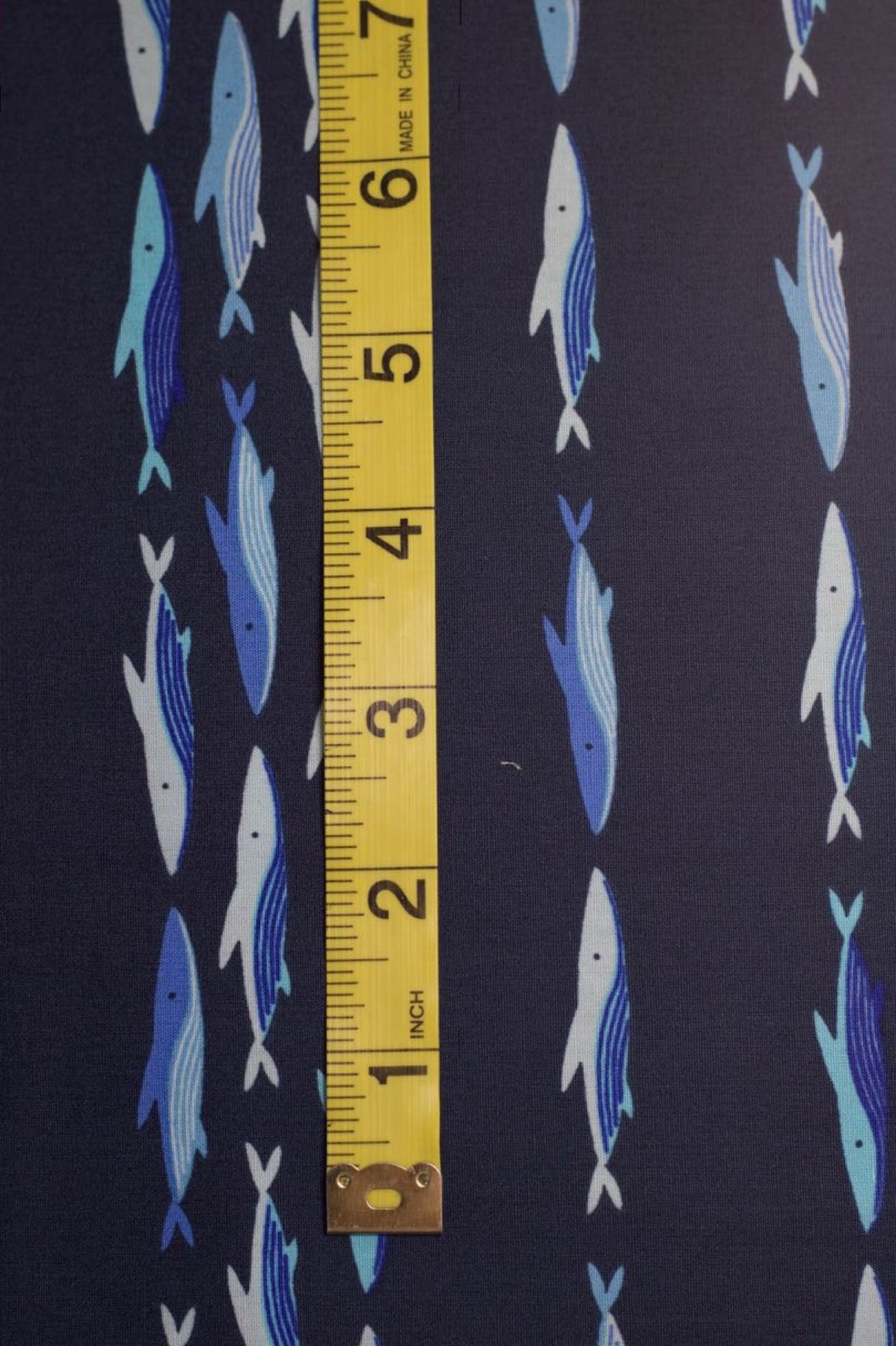 Oceania Nightlight Fabric Fabric by the Yard Whales Sharks | Etsy