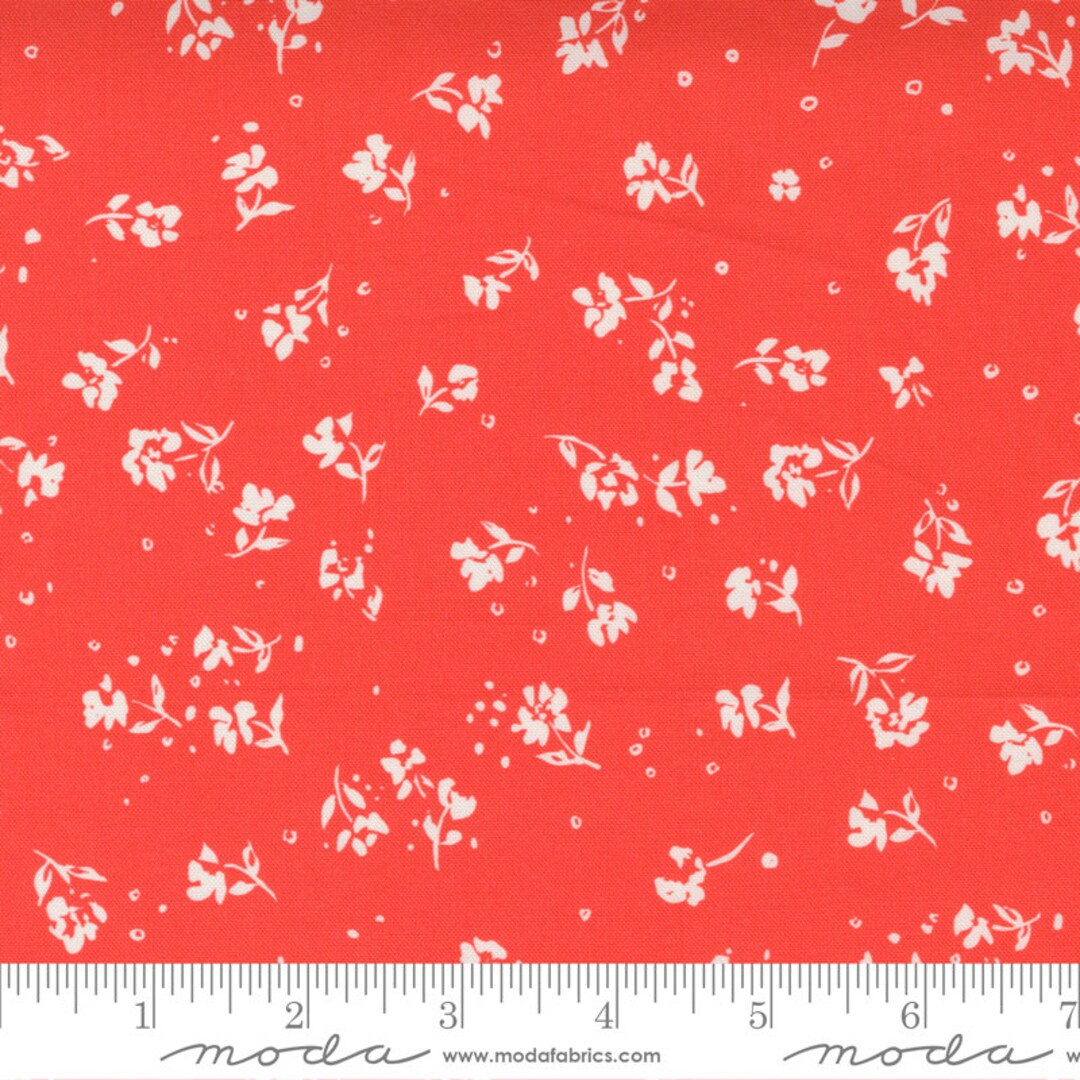 Lady Bird 11875-26 Geranium Red Floral Red Geranium Fabric Floral ...