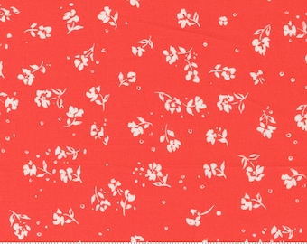Red Geranium Fabric - Etsy