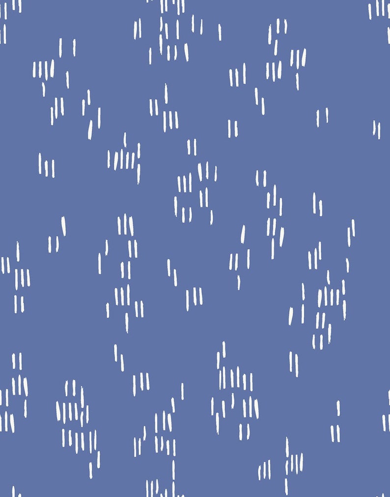 Summer Blue Haze Fabric Blue Dashes Geometric Fabric HJ205-SB3 - Etsy