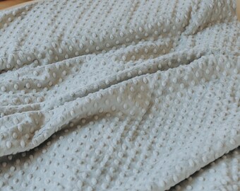 Gray Minky Fabric | Etsy