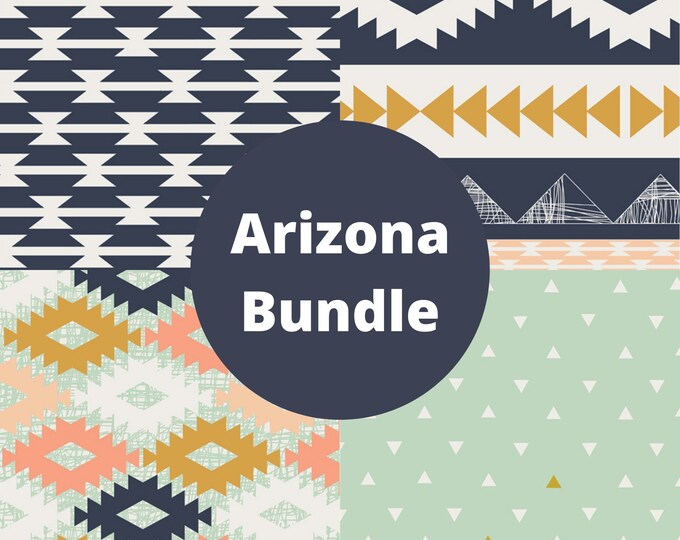 Arizona Fabric Bundle April Rhodes Bundle Arizona Desert Fabric Aztec ...