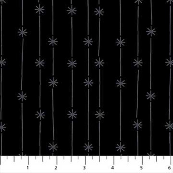 Celestial star stripes cotton fabric star constellations | Etsy