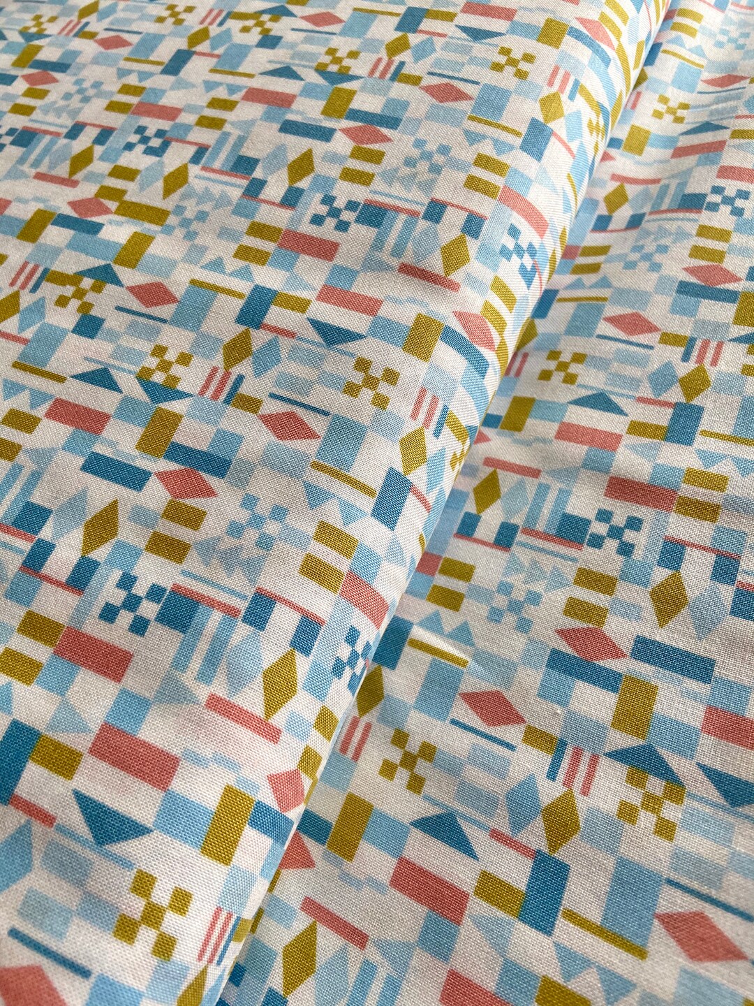 Spring Geometric FIGO Fabrics 90043-42 FIGO Fabrics Quilting Cotton ...