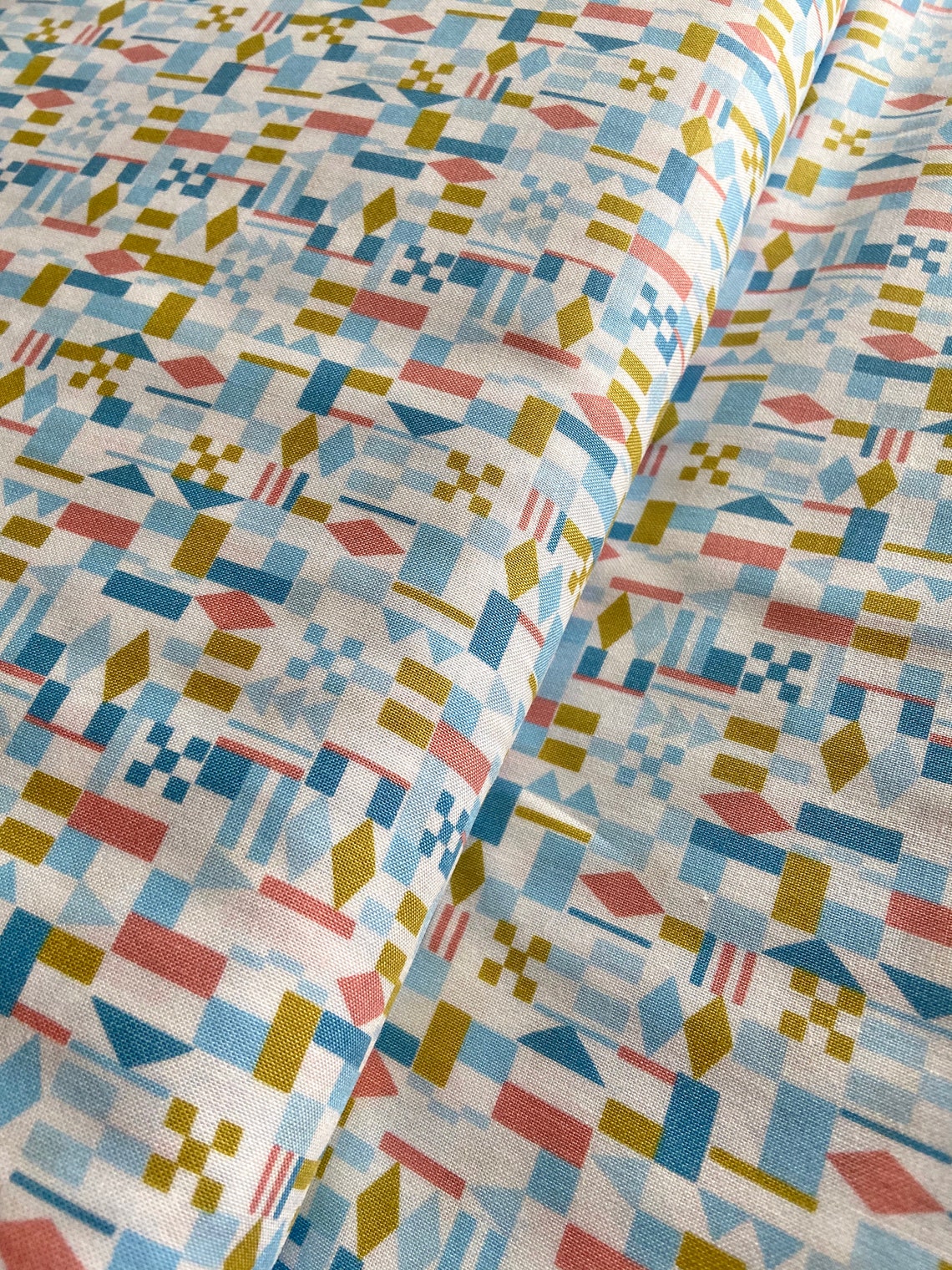 Spring Geometric FIGO Fabrics 90043-42 FIGO Fabrics Quilting - Etsy
