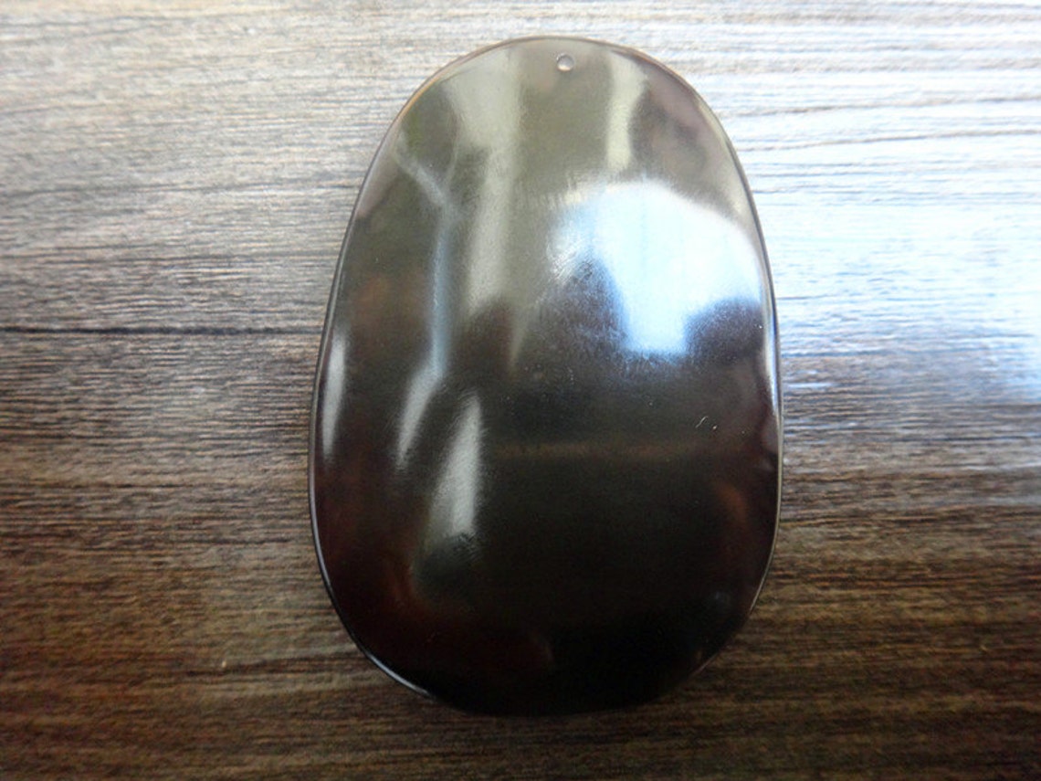 Natural Ice Kind of Rainbow Eye Obsidian Pendant Ancient - Etsy