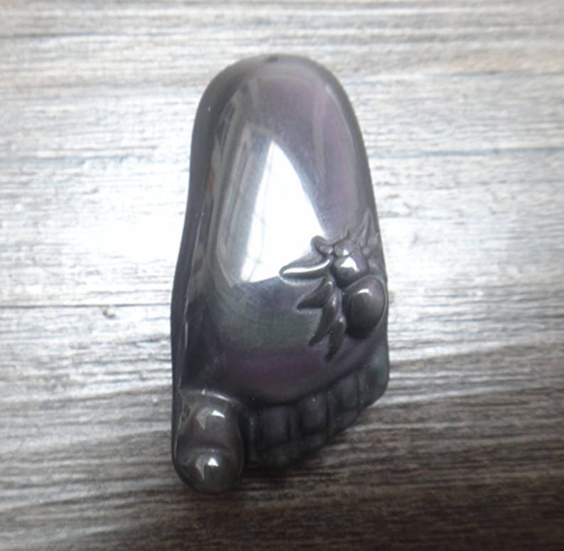 Natural Ice Color Rainbow Eye Obsidian Pendant - Etsy