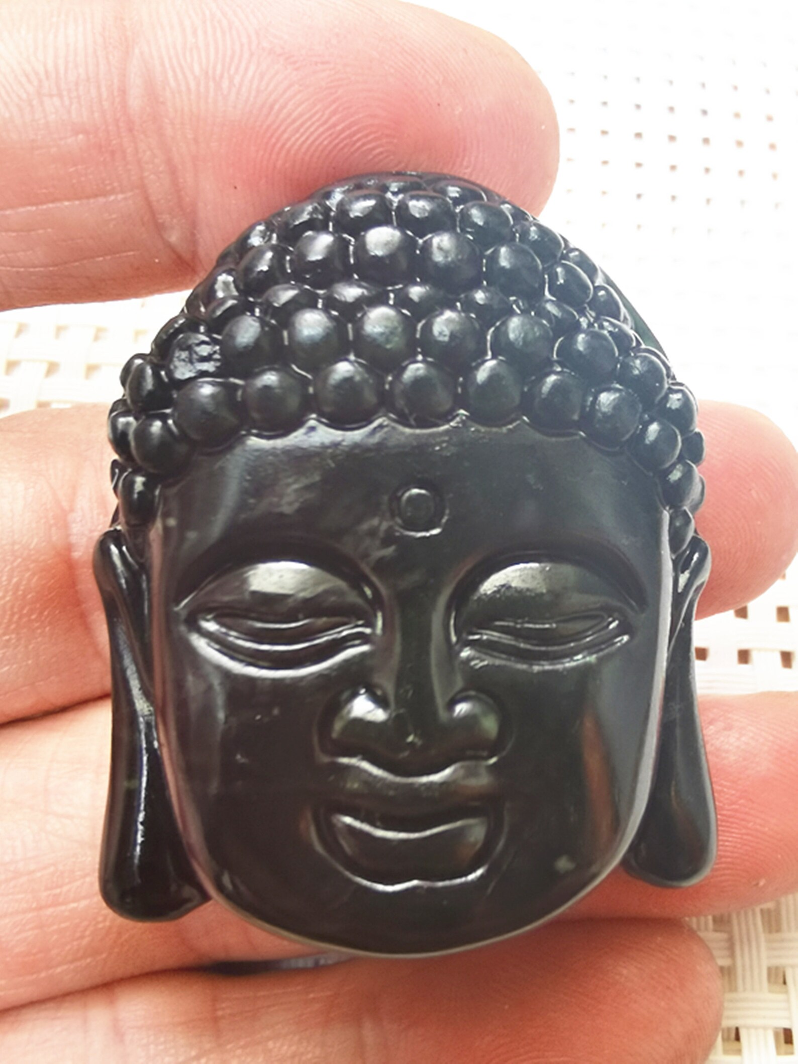 Unique Natural Black Jade Carved Buddha Head of Sakyamuni - Etsy