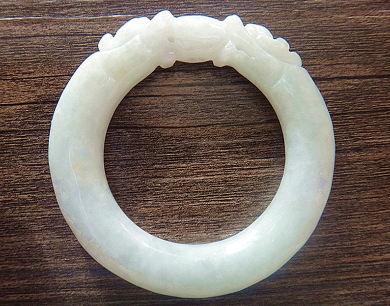 Ssangyong Pendant Mascot Natural Hand-carved Green Jade - Etsy