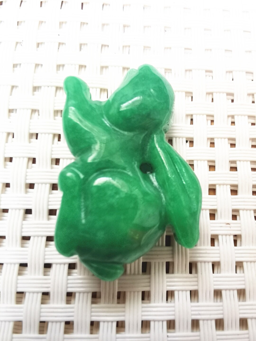 3D Carving Jade Rabbit Pendant Mascot - Etsy