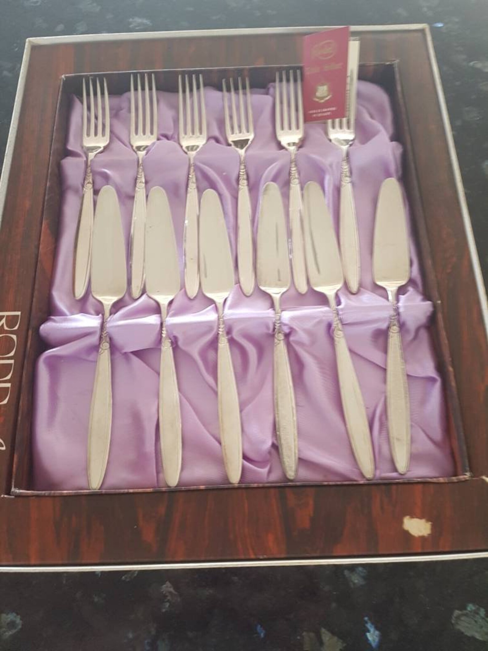 Vintage Rodd Silver Flatware Fish or Dessert Forks and Splades in ...