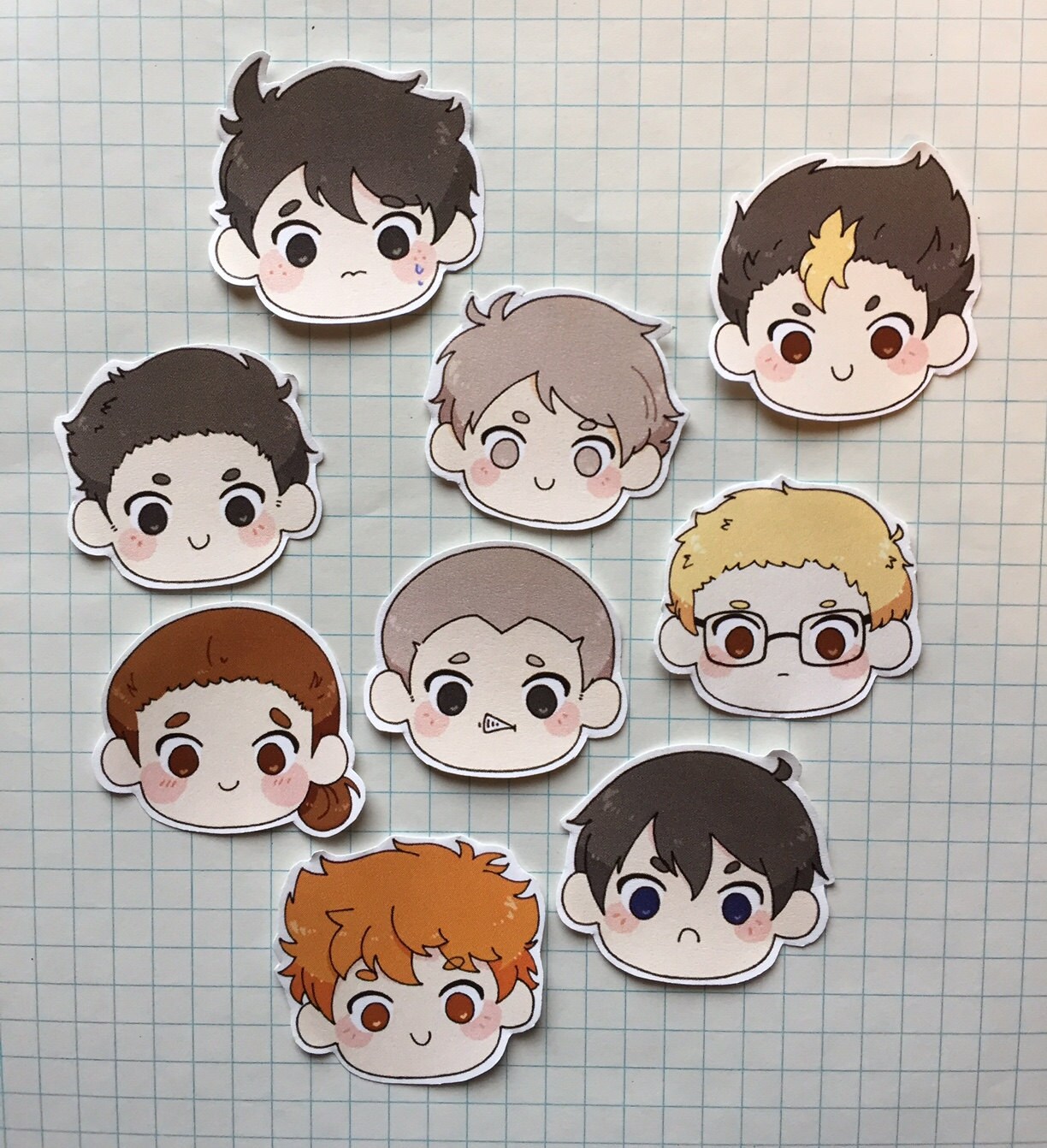 Haikyuu Karasuno Team Sticker Set Bonus Stickers Included | Etsy