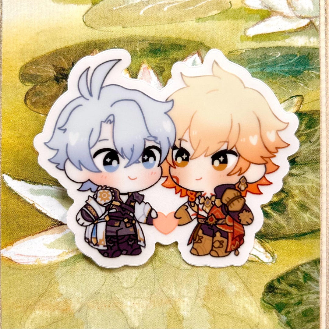 Honkai Star Rail {HSR} | Phainon Mydei Heart Sticker - Clear Vinyl - Etsy