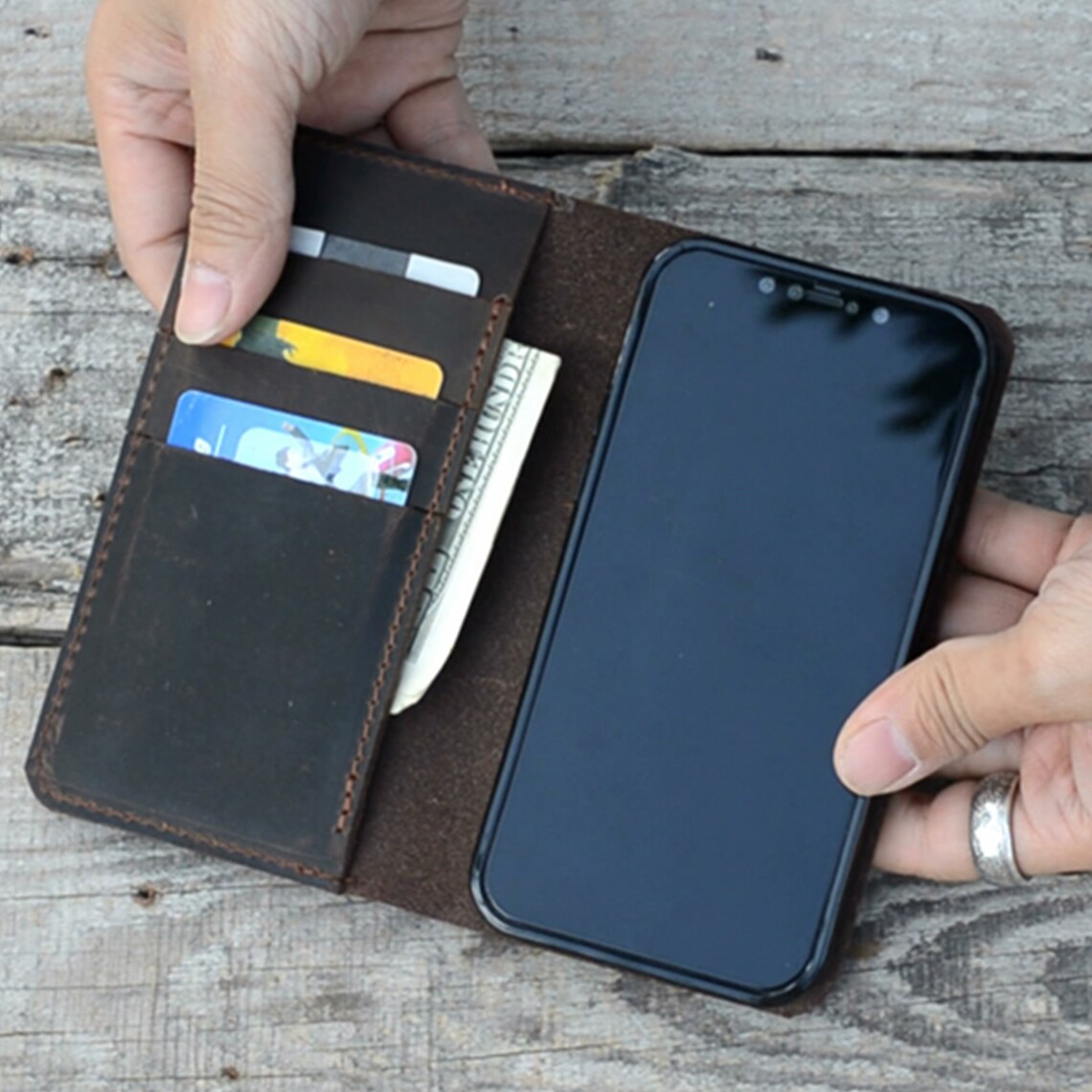 Leather Wallet iPhone 12 Pro Max Case,leather iPhone 12 Case,leather ...