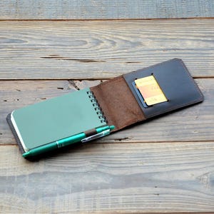 Leather Field Notes Reporter's Notebook 3.75" × 8" Spiral Memo Pocket ...