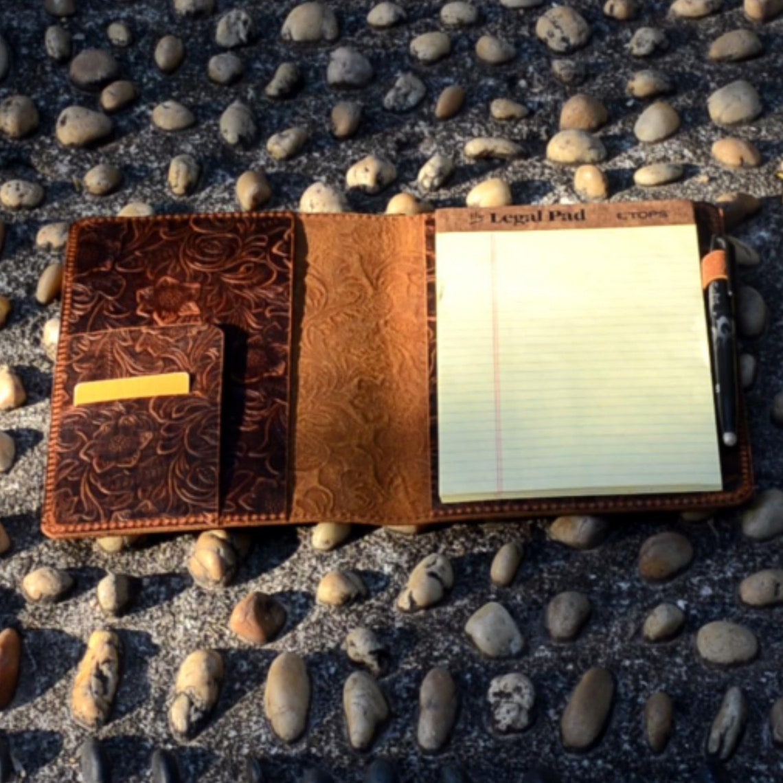 Personalized Genuine Leather Notebook Notepad Cover for TOPS the Legal ...